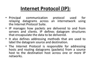 Unit 2 - Internet Protocol Overview - IT | PPT
