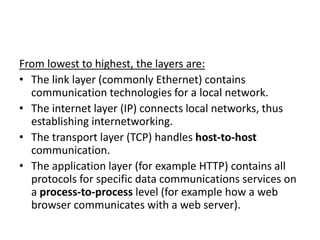 Unit 2 - Internet Protocol Overview - IT | PPT
