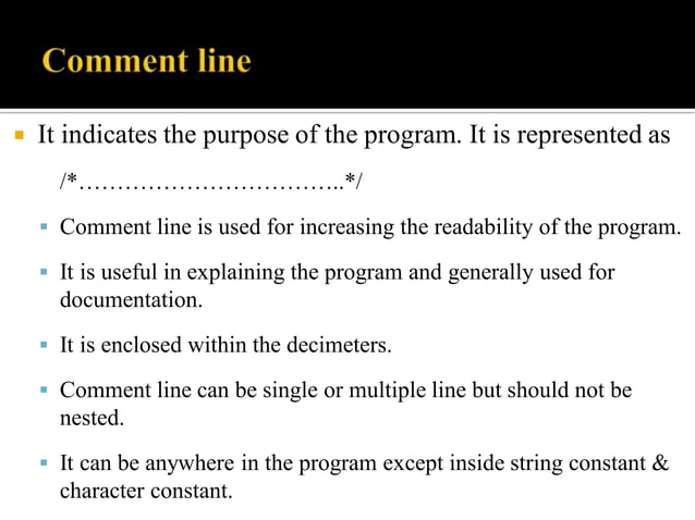Unit 2 Introduction To C Programming Ppt