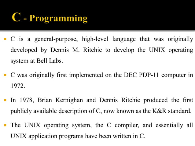 Unit 2 introduction to c programming | PDF | Programming Languages | Computing