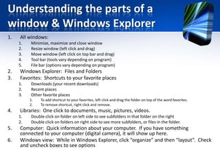 Unit 2 introduction to windows 7 | PPTX | Operating Systems | Computer ...