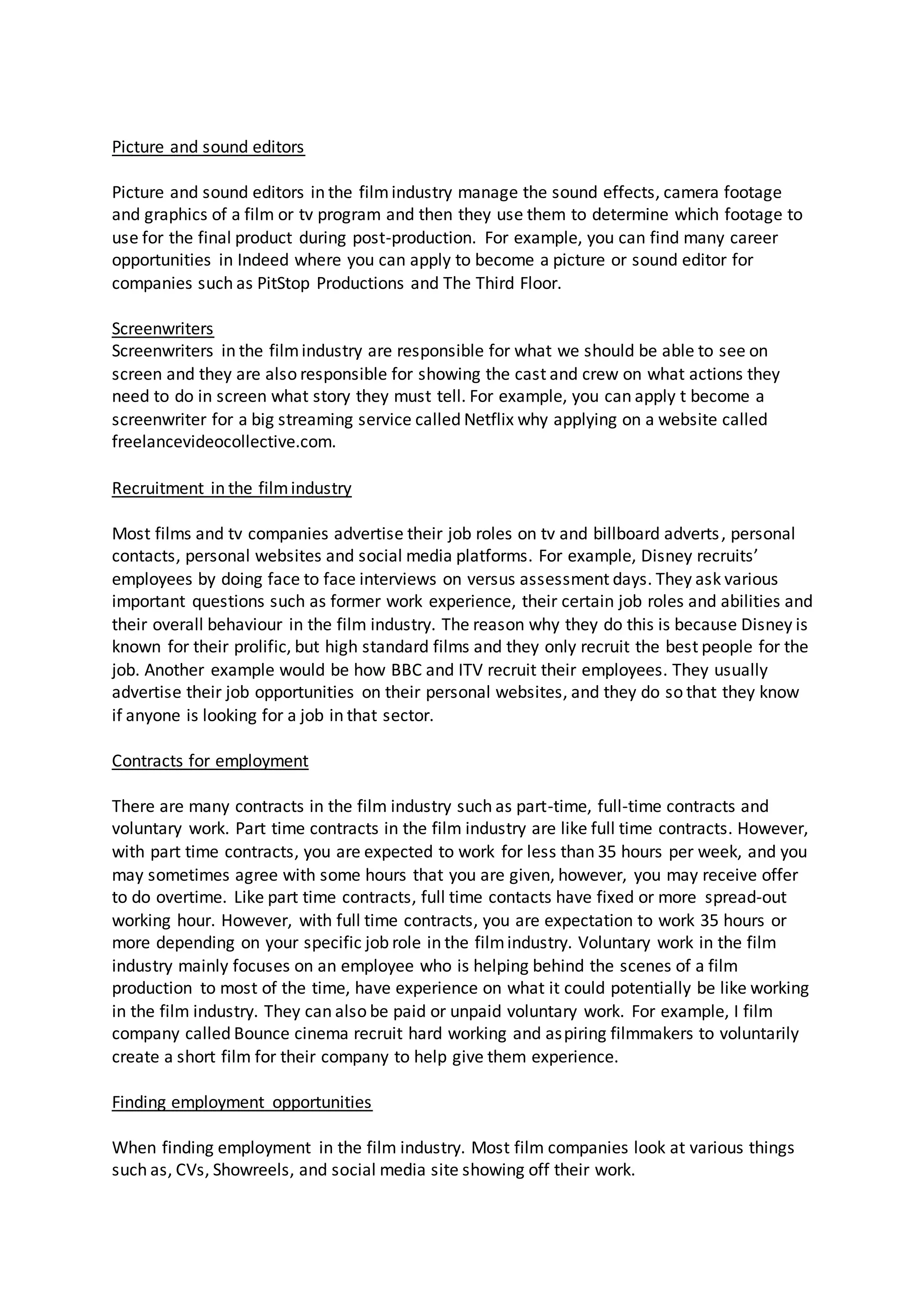 Unit 2 learning aim a and b | PDF
