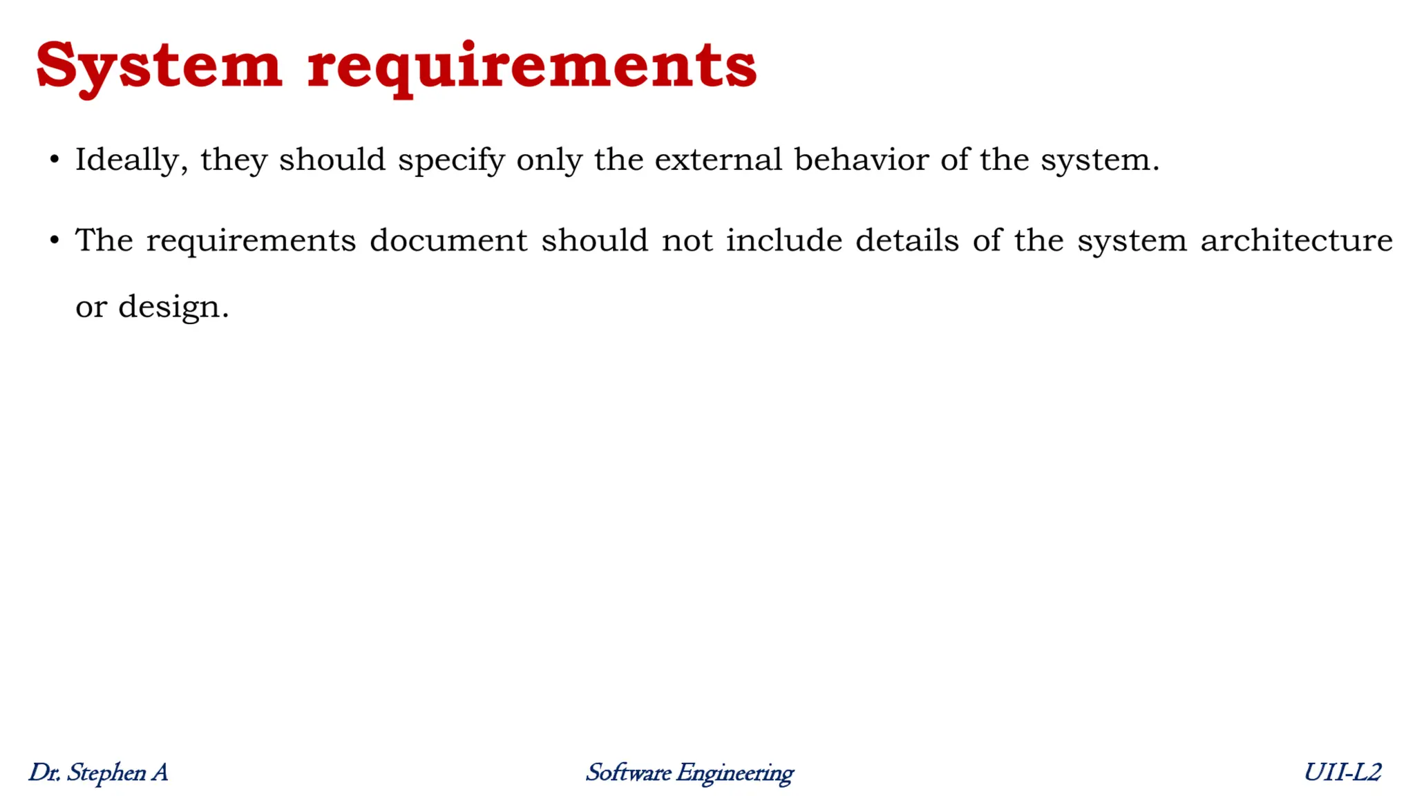 Unit 2 Lecture 2 Requirements Specificationpdf
