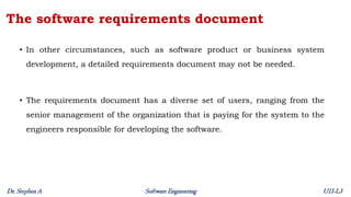 Unit 2 - Lecture 3 - The software requirements document.pdf