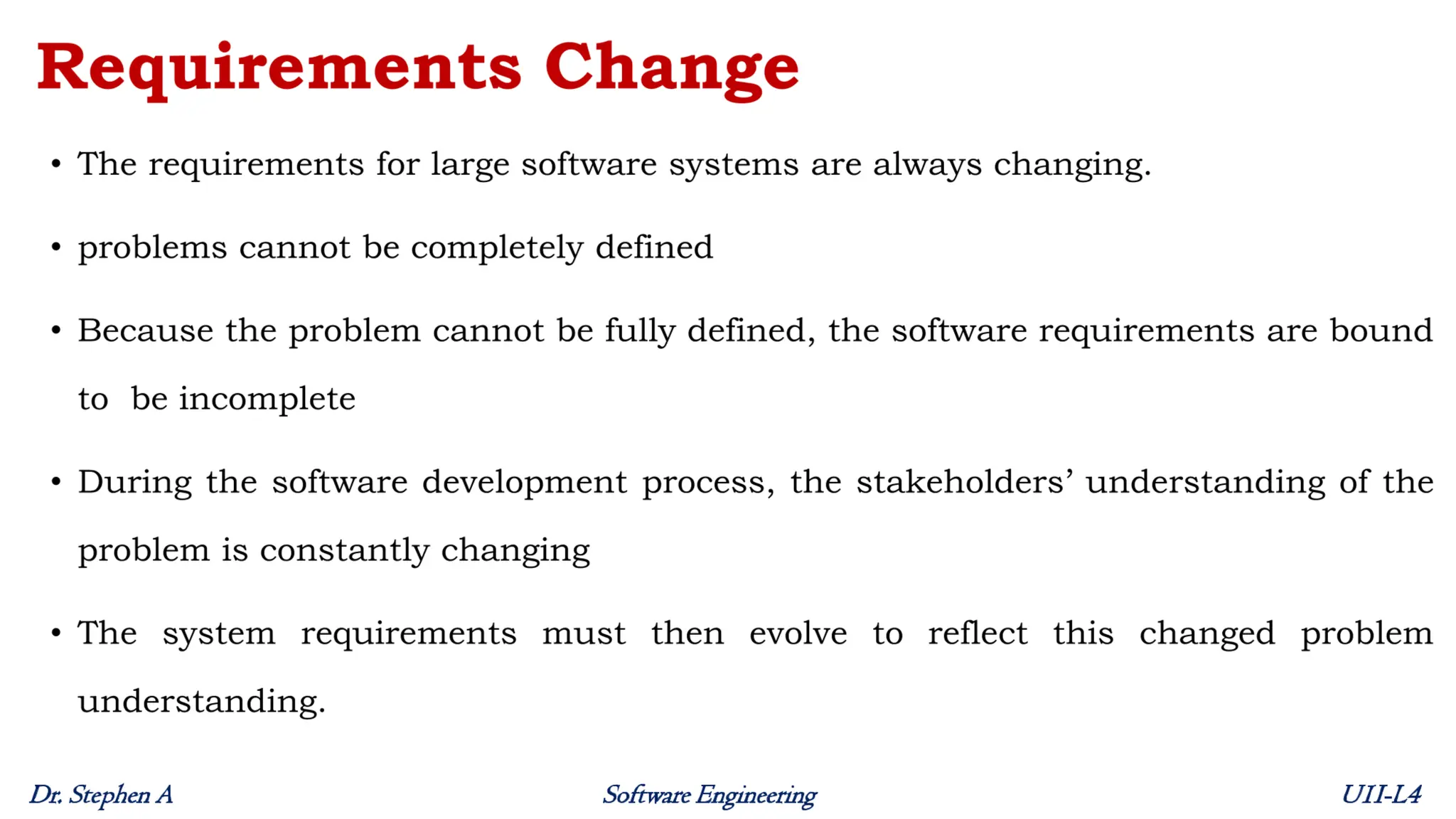 Unit 2 - Lecture 4 - Requirements validation – Requirements management.pdf