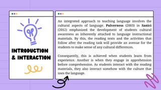 Effective Materials for Teaching Reading Comprehension and Cultural ...