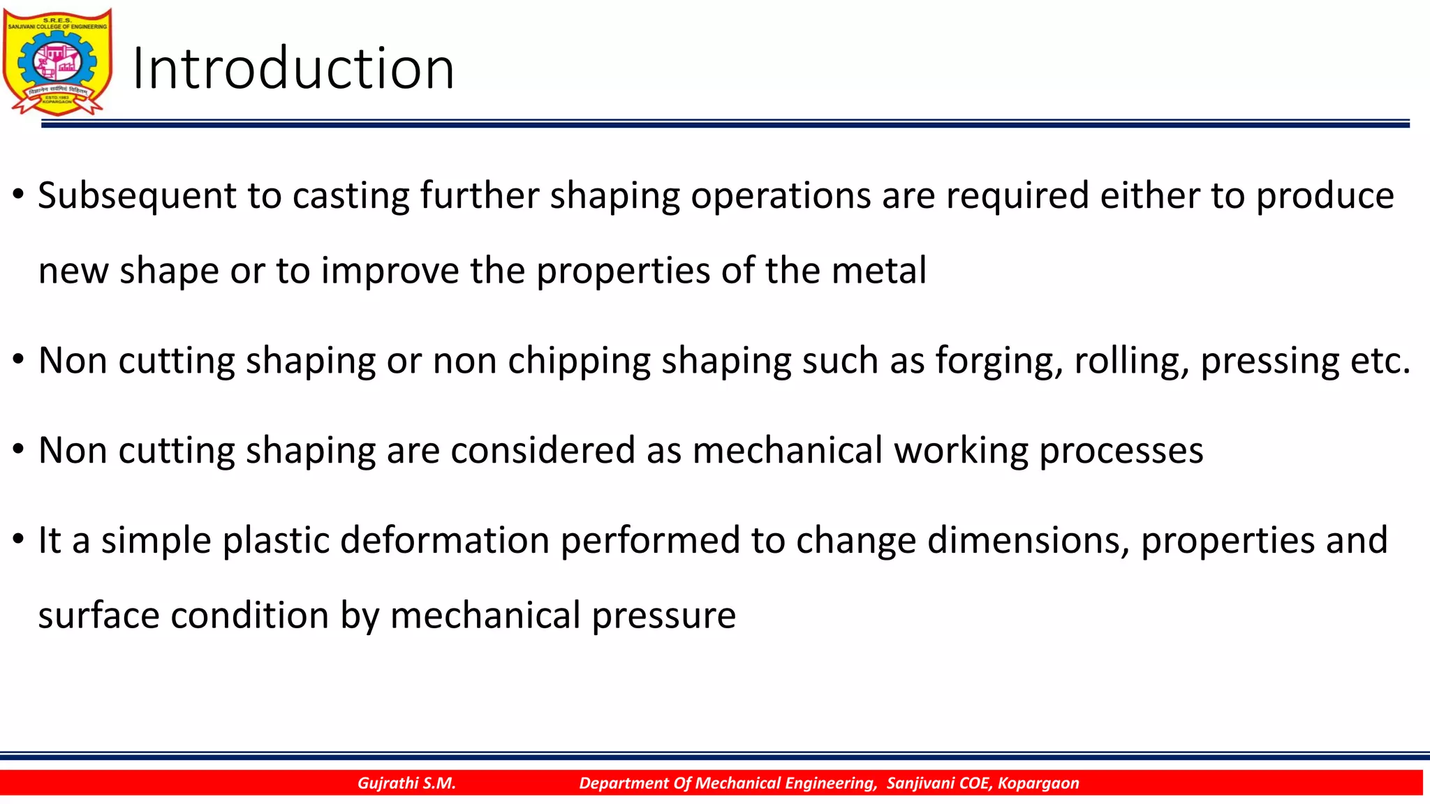 Unit 2 metal forming process | PDF