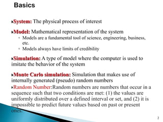 Unit2 montecarlosimulation | PPTX