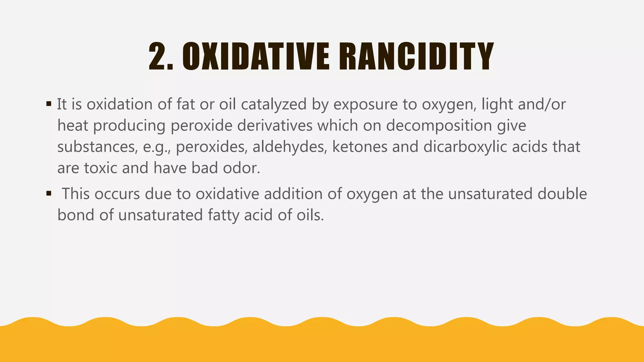 Chemical and Physical properties of Oil and Fat (Unit 2) | PPTX