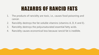 Chemical and Physical properties of Oil and Fat (Unit 2) | PPTX