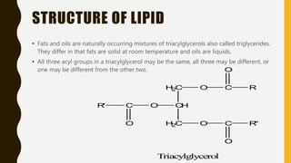 Chemical and Physical properties of Oil and Fat (Unit 2) | PPTX