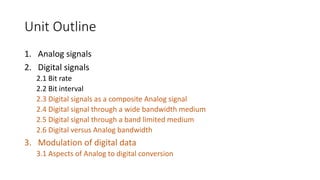 UNIT 2- UNDERSTANDING DIGITAL SIGNALS PART 2 | PPTX