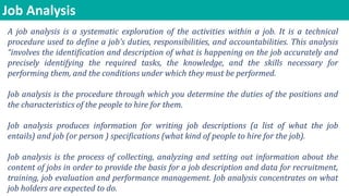 Job Analysis and Recruitment and Selection | PDF