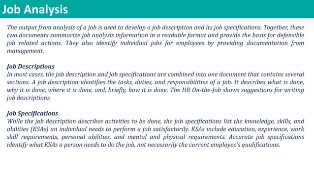 Job Analysis and Recruitment and Selection | PDF