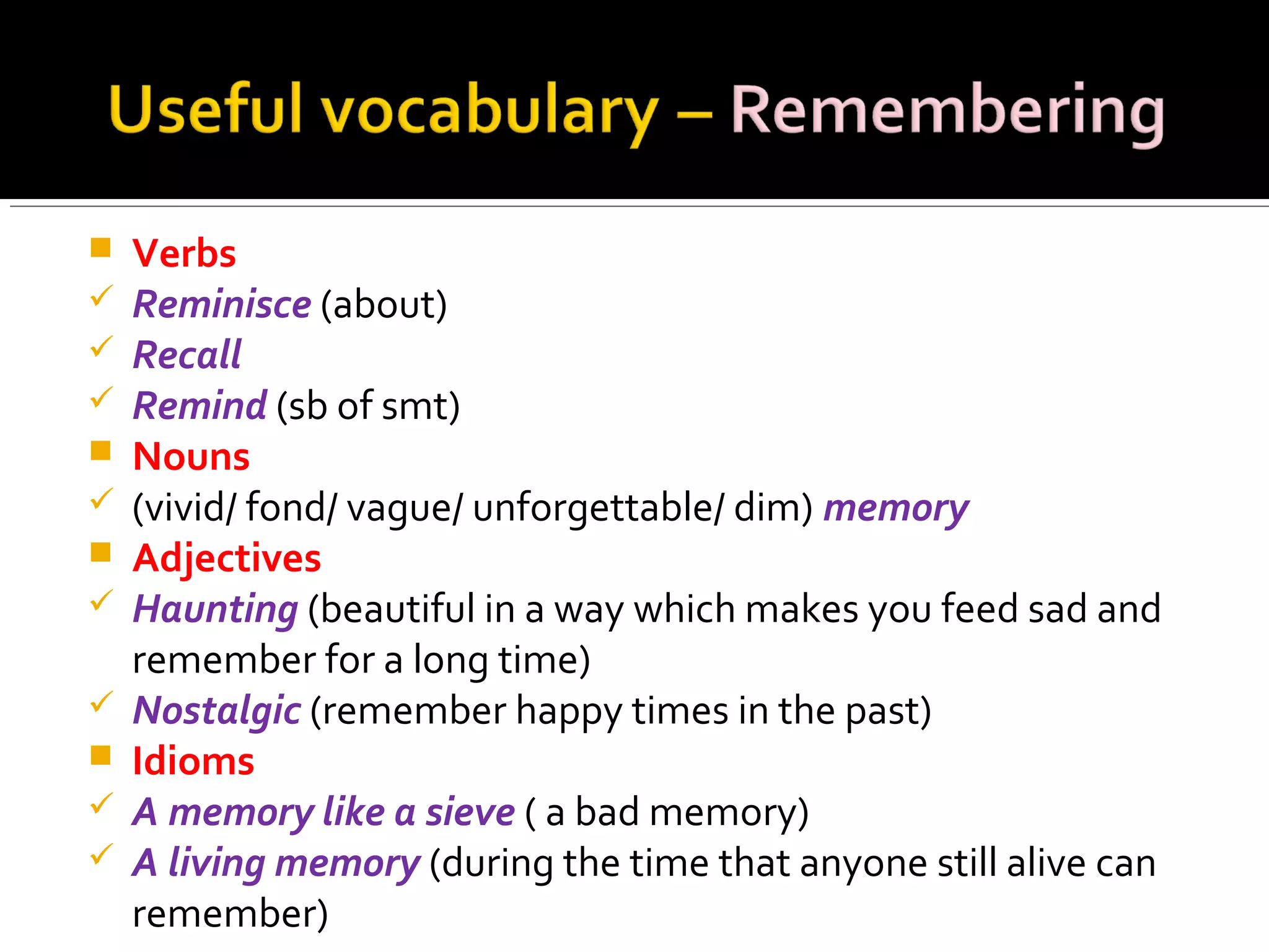 Unit 2 past events and history | PPS | Birthday | Personal Celebrations ...