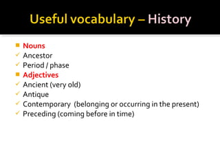 Unit 2 past events and history | PPS | Birthday | Personal Celebrations ...