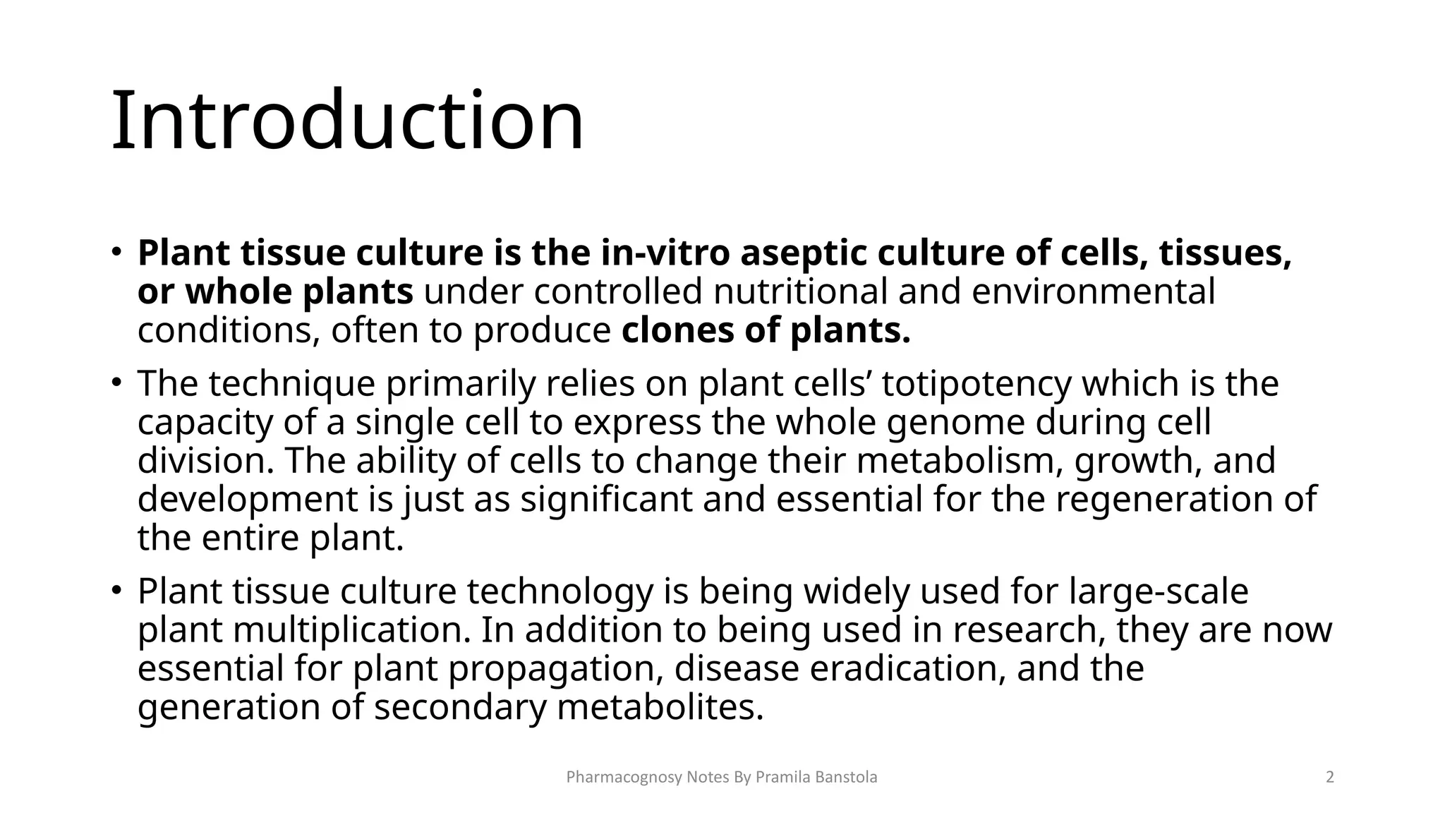 Plant Tissue Culture : Introduction, Types, Application, GHPP, Plant ...