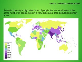 Unit 2 - The population of the world | PDF