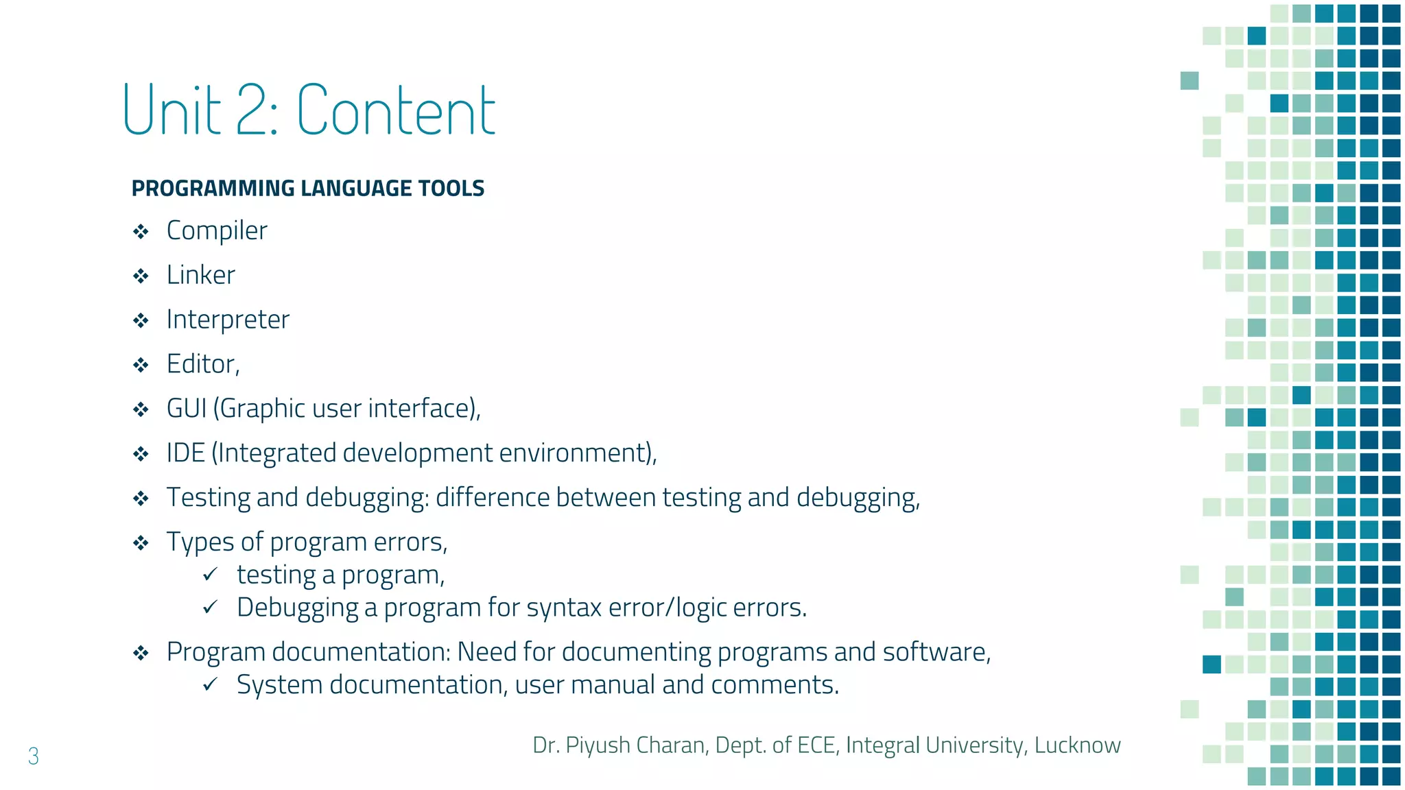 Unit 2: Programming Language Tools | PDF