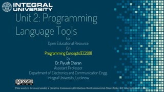 Unit 2: Programming Language Tools | PPT