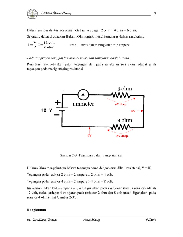 Unit 2 rangkaian dc | DOC