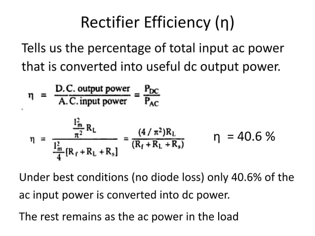 rectifiers | PPTX | Consumer Electronics | Technology & Computing