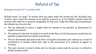 Unit 2 - Refund of Tax.pptx, tax law notes | PPTX