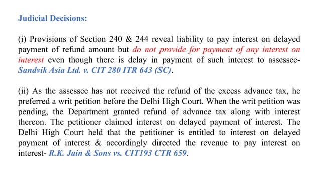 Unit 2 - Refund of Tax.pptx, tax law notes | PPTX