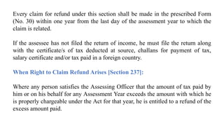 Unit 2 - Refund of Tax.pptx, tax law notes | PPTX