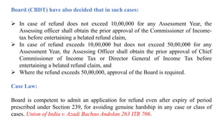 Unit 2 - Refund of Tax.pptx, tax law notes | PPTX
