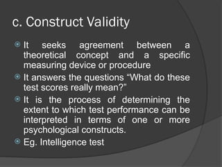 Unit 2- Reliability & validity.ppt Bachelor of education | PPT