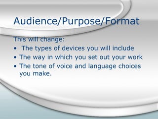 English Language Unit 2 | PPT