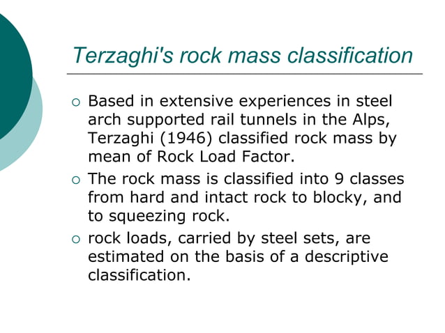 Unit 2 - Rock Mass Classification.ppt | Civil Engineering Industry ...