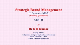 Unit 2 Strategic Brand Management | PDF