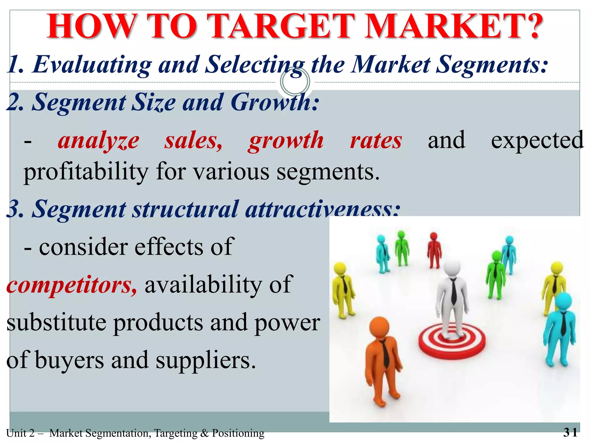 Unit 2 segmentation, targeting & positioning | PPT