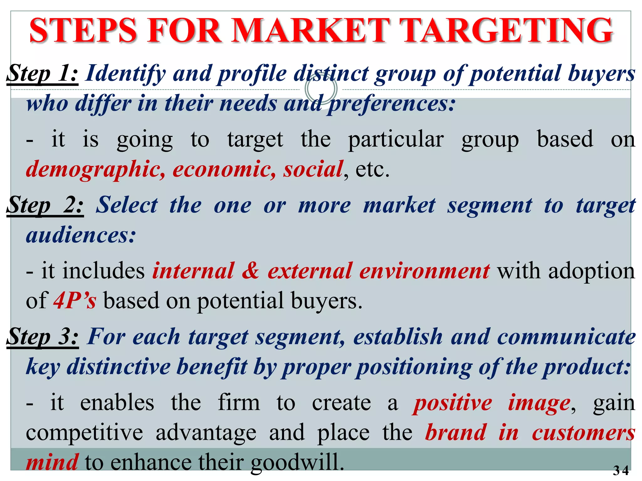 Unit 2 segmentation, targeting & positioning | PPT