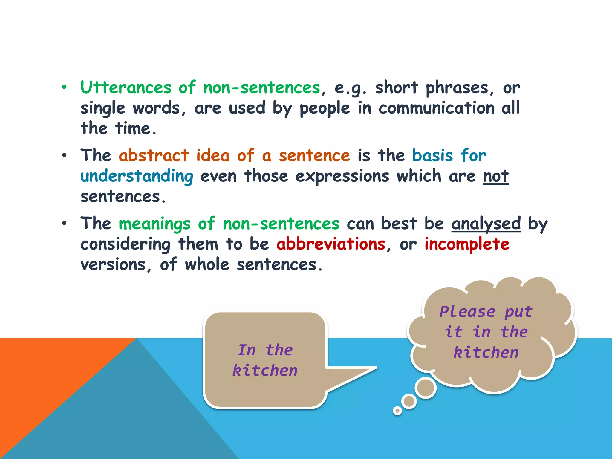 Unit 2: Sentences, Utterances, and Propositions | PPTX
