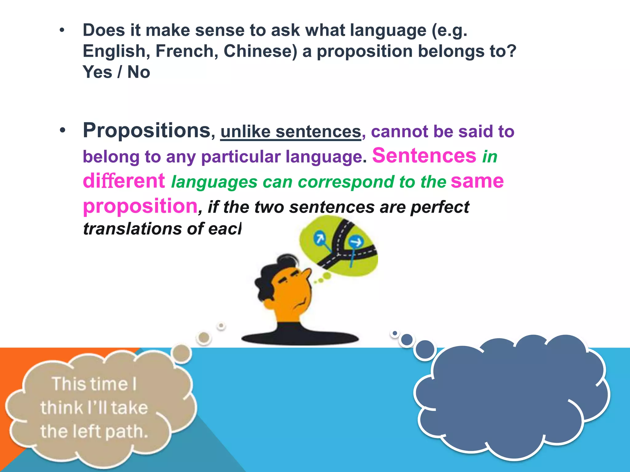 Unit 2: Sentences, Utterances, and Propositions | PPTX