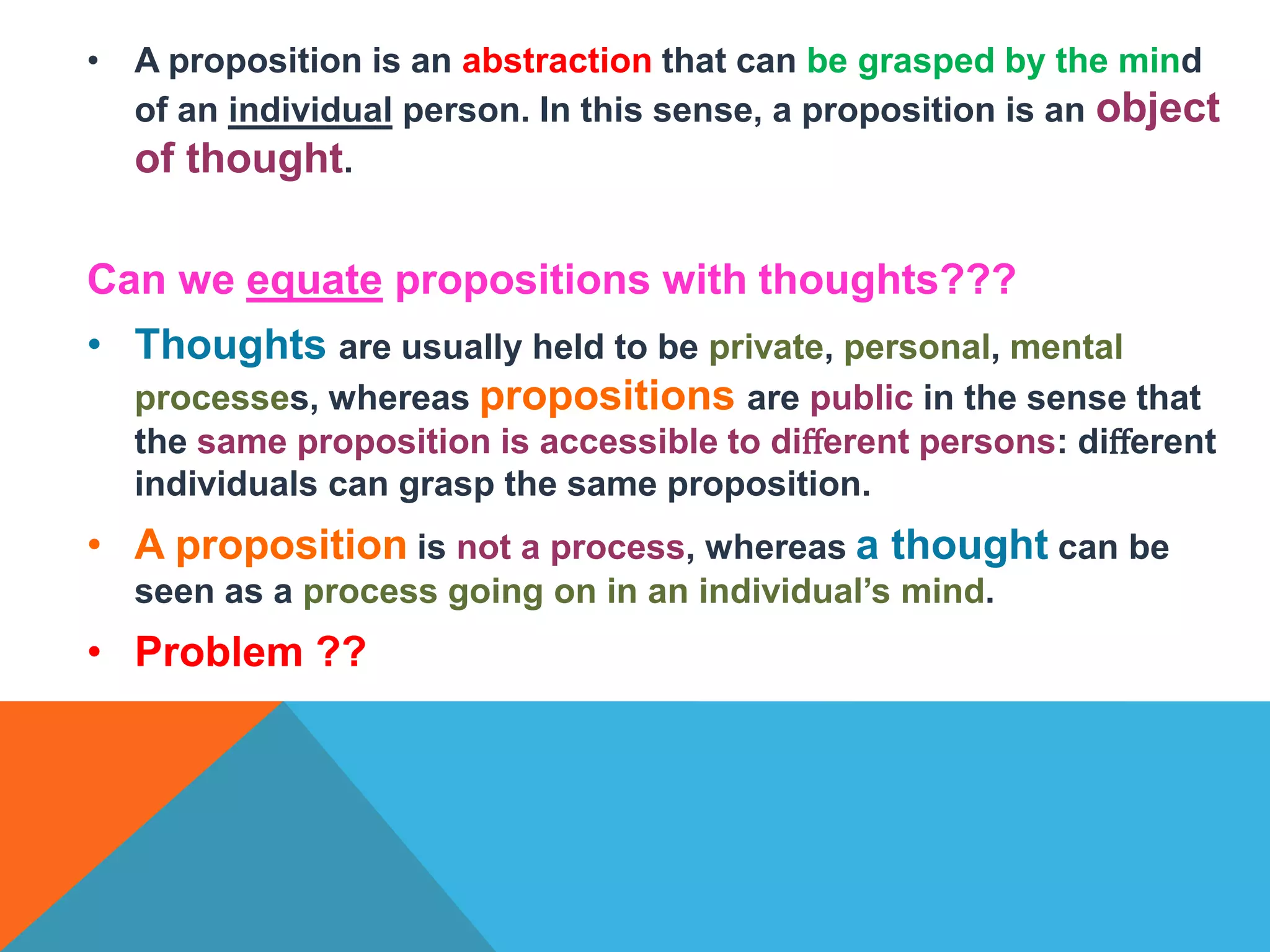 Unit 2: Sentences, Utterances, and Propositions | PPTX