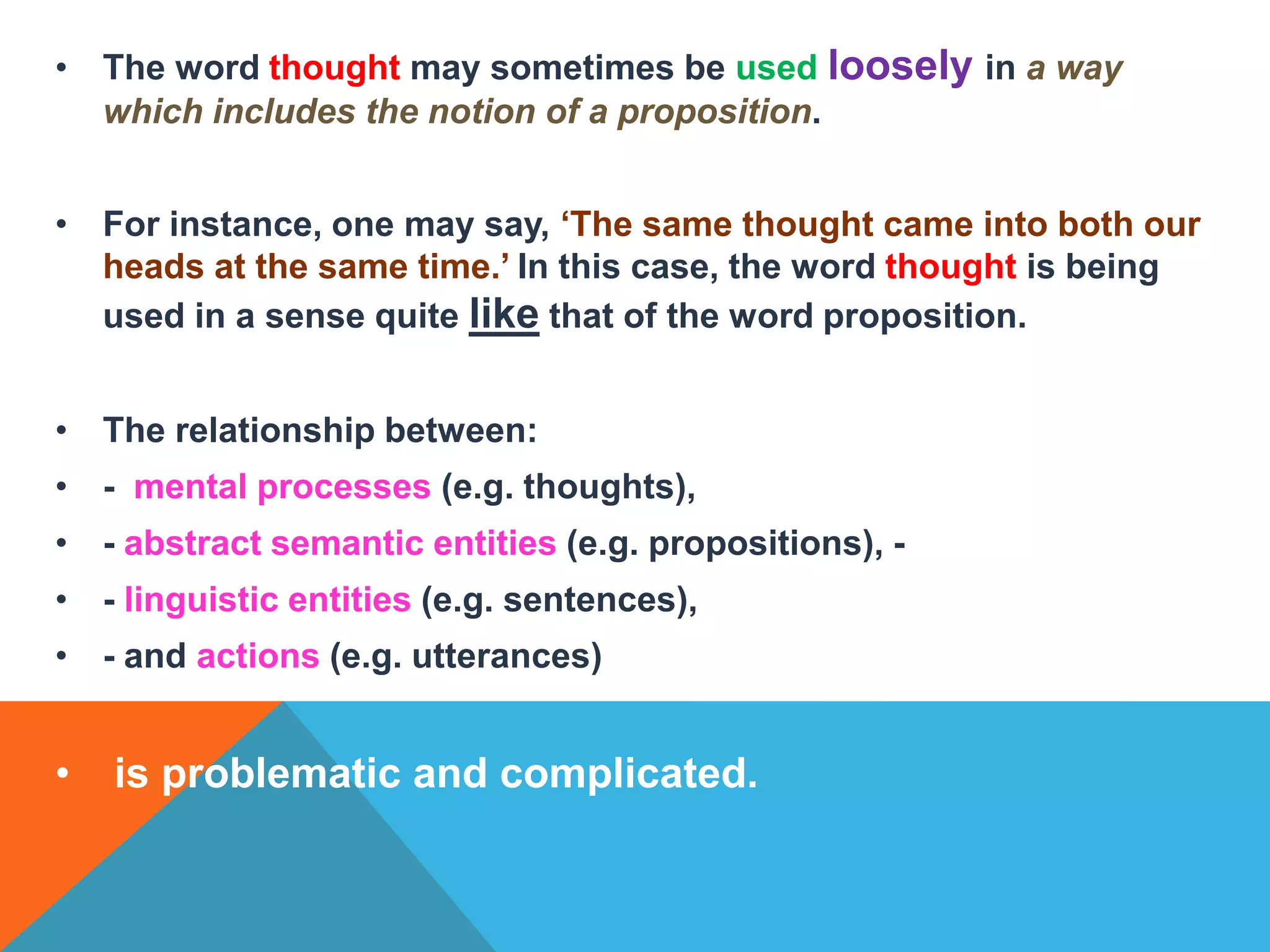 Unit 2: Sentences, Utterances, and Propositions | PPTX