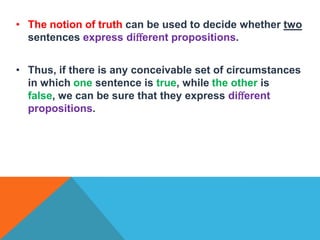 Unit 2: Sentences, Utterances, and Propositions | PPTX
