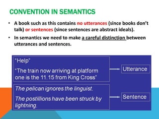 Unit 2: Sentences, Utterances, and Propositions | PPTX