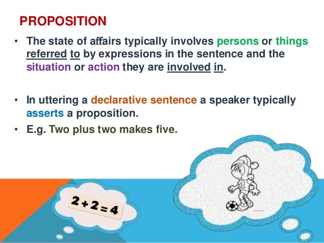 Unit 2: Sentences, Utterances, and Propositions
