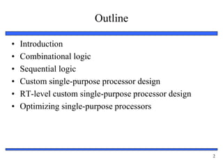 Unit 2 - Single Purpose Processors | PPTX