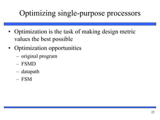 Unit 2 - Single Purpose Processors | PPTX