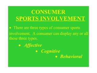 Sport Consumer Behavior