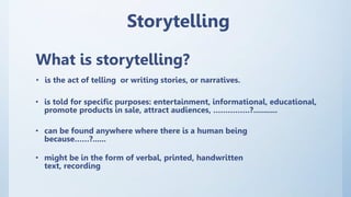 Storytelling for formal speaking | PPT