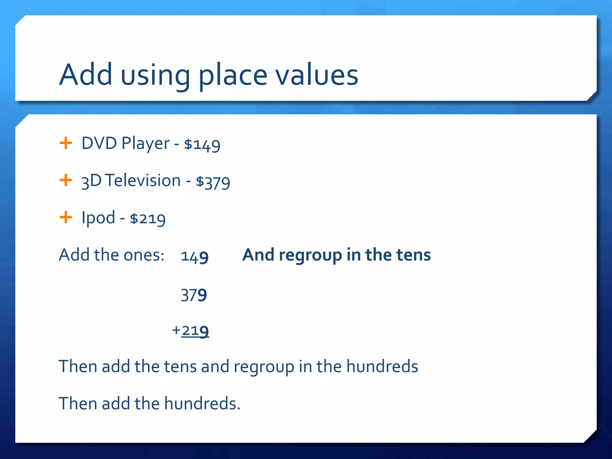 Unit 2 Addition, Subtraction, and Multiplication | PPT