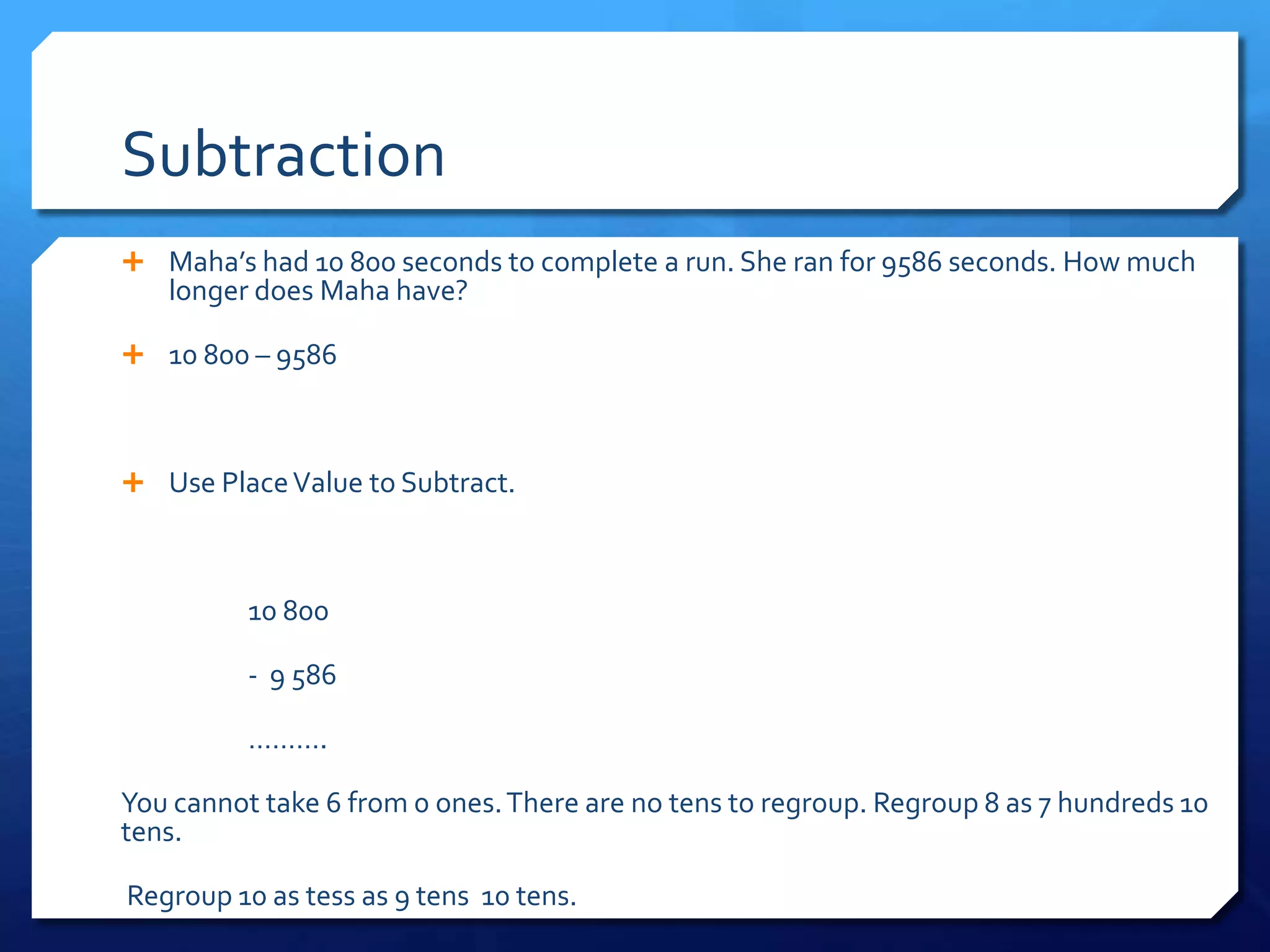 Unit 2 Addition, Subtraction, and Multiplication | PPTX