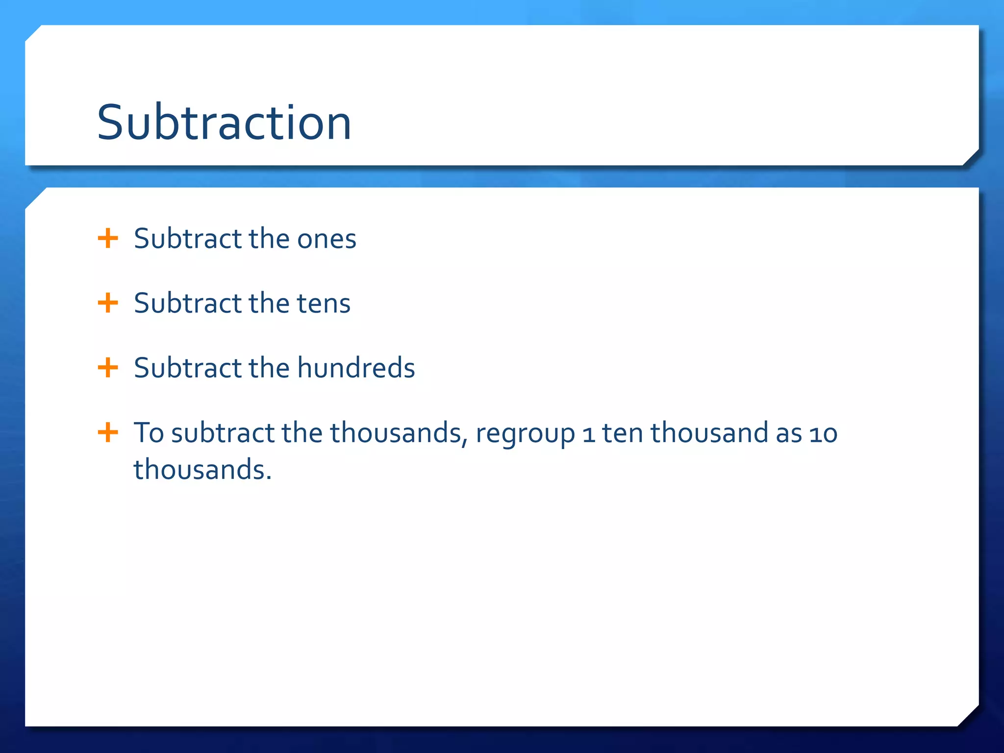 Unit 2 Addition, Subtraction, and Multiplication | PPTX